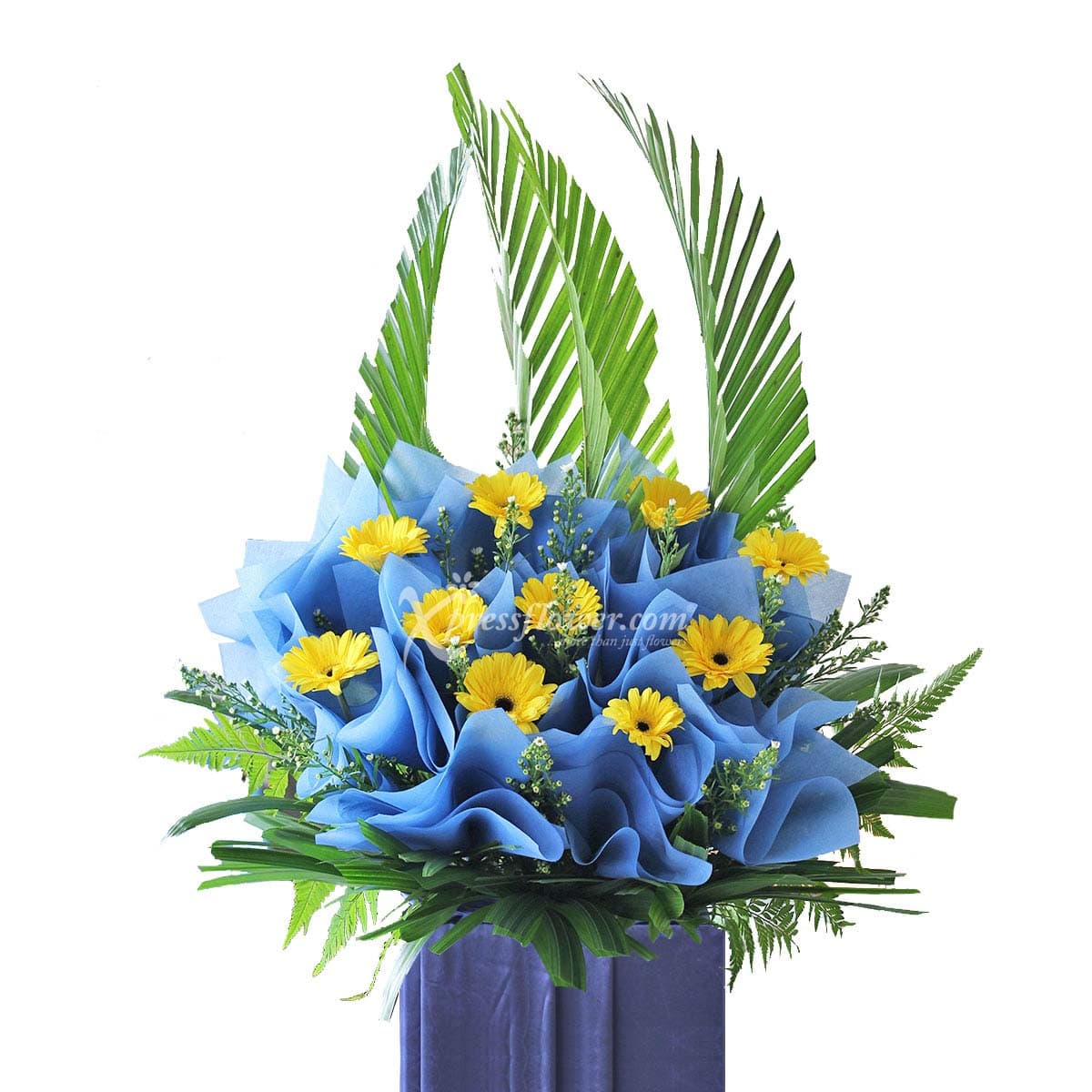 Lighthearted Farewell (Funeral Condolence Flower Wreath) | Xpressflower.com